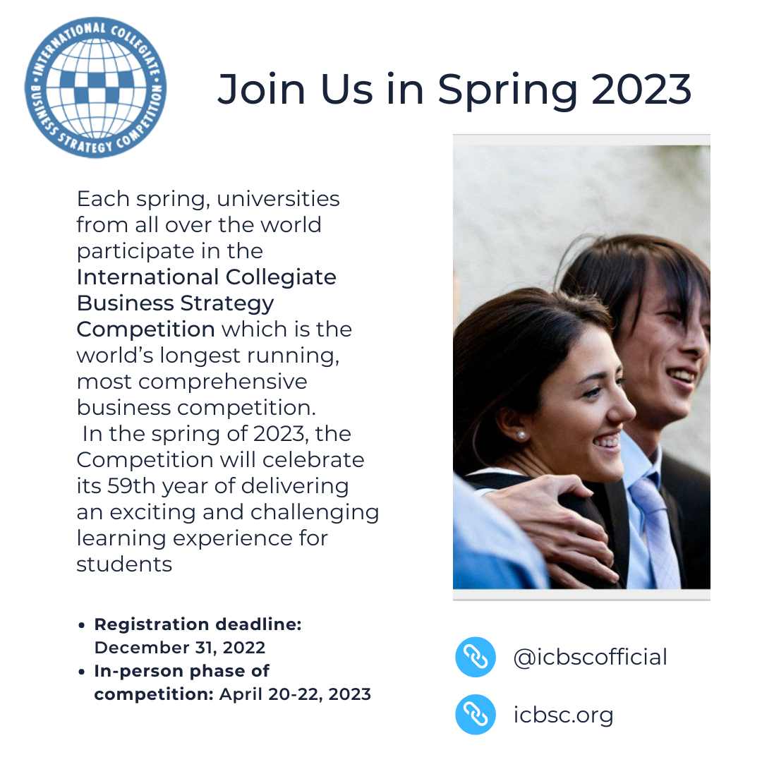 About 2023 Competition – International Collegiate Business Strategy ...
